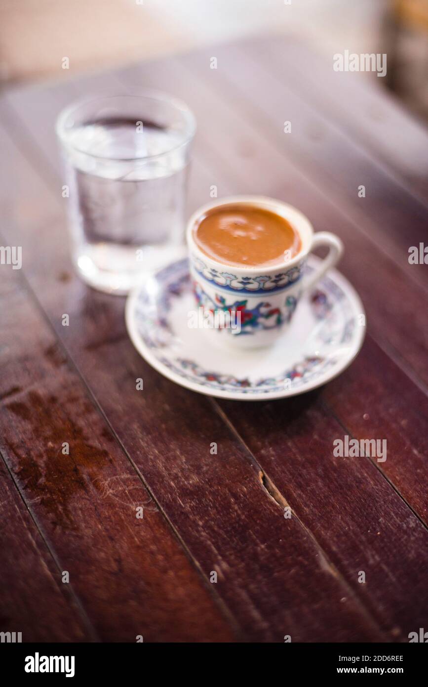 Traditional Turkish coffee, Istanbul, Turkey, Eastern Europe Stock ...