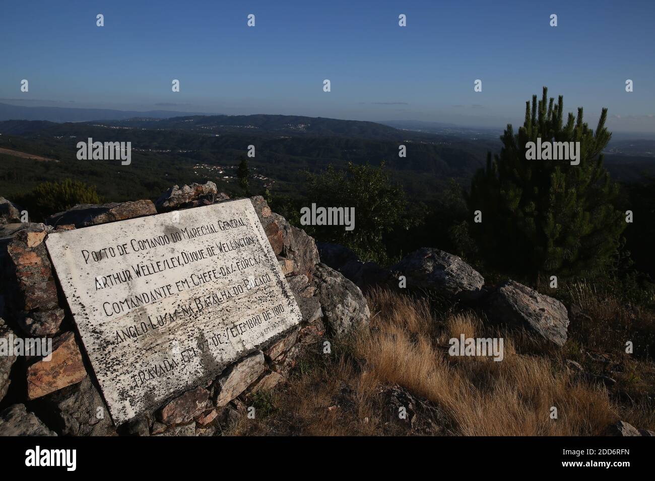 Battle of Busaco (Bussaco) (Bucaco) Battlefield site, a Napoleonic era ...