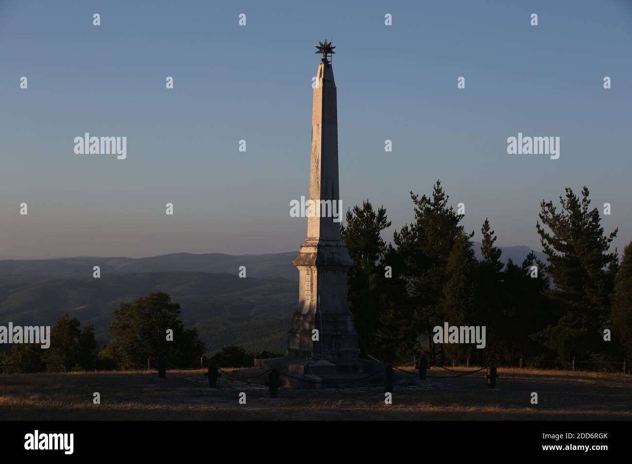 Memorial at Battle of Busaco (Bussaco) (Bucaco) Battlefield site, a ...