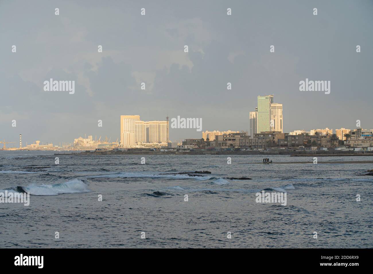 Capital of Libya, Tripoli seafront skyline view Stock Photo - Alamy