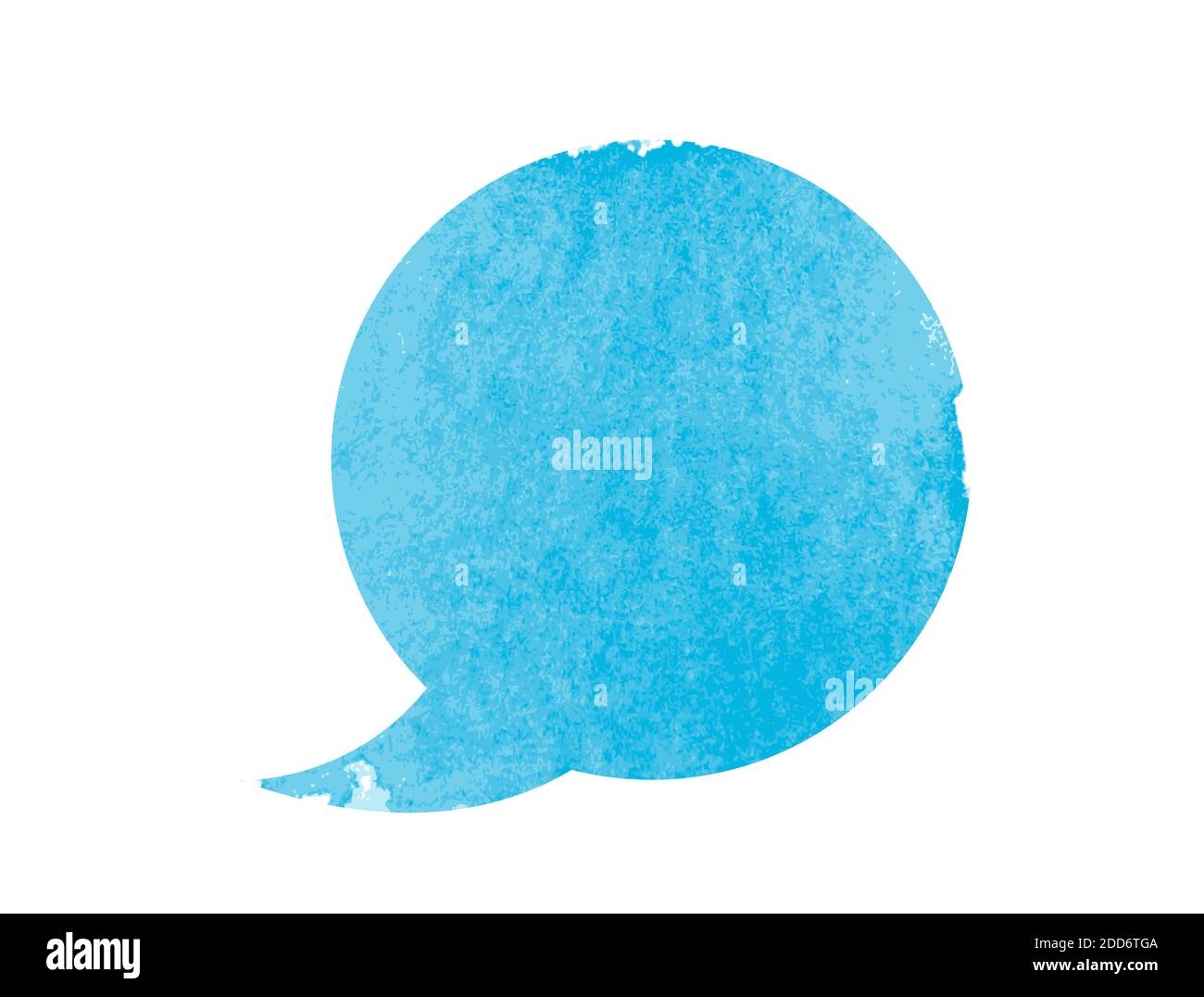 Blue Abstract Watercolor Splash Speech Bubble Illustration Stock Photo ...