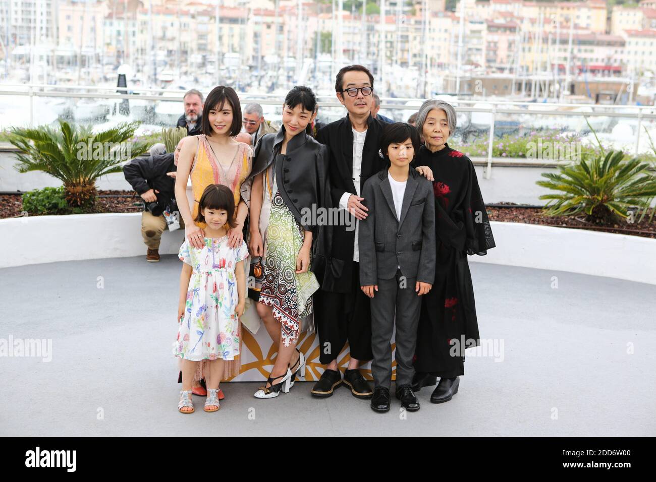 Mayu Matsuoka, Miyu Sasaki (front), Sakura Ando, Lily Franky, Jyo Kairi and Kirin Kiki attend ...