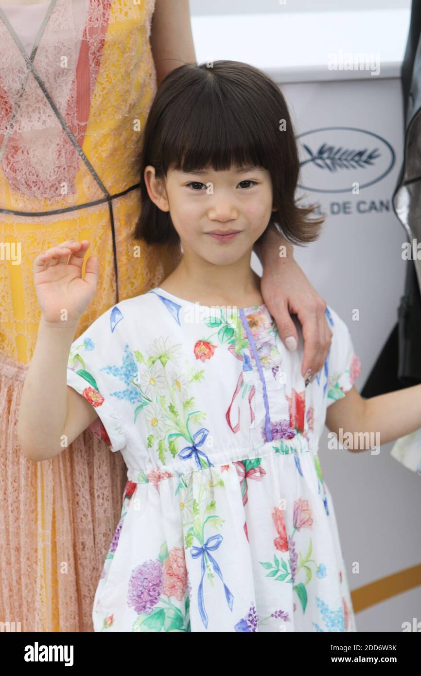 Miyu Sasaki attends the photocall for 'Shoplifters (Manbiki Kazoku)' during the 71st annual ...