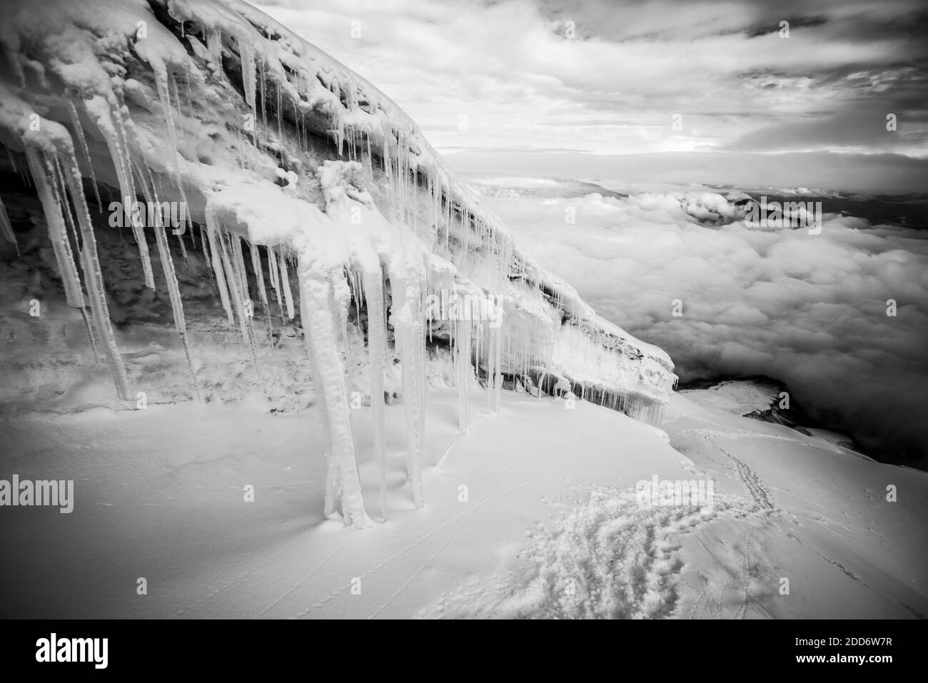 Ice volcanoes Black and White Stock Photos & Images - Alamy