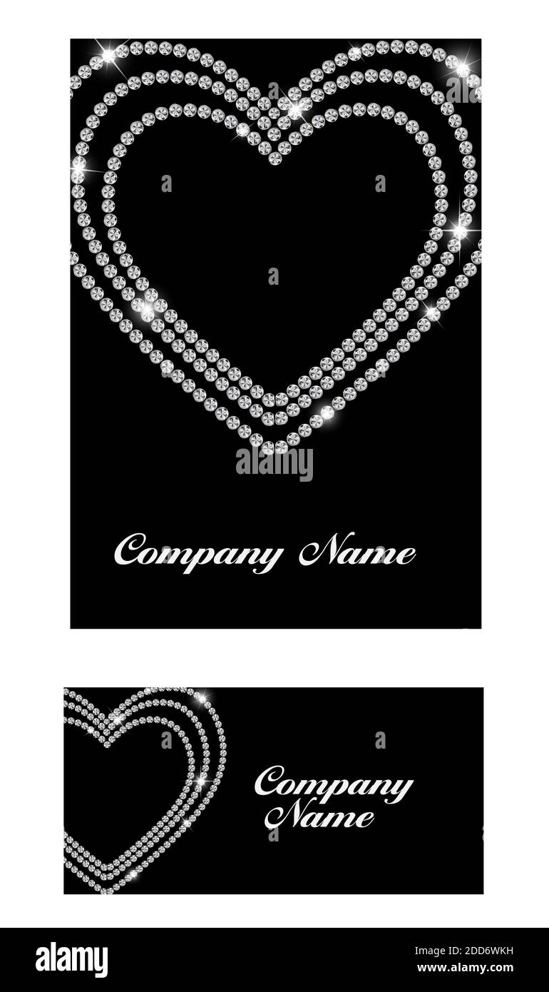 Abstract Luxury Black Diamond Business Card Illustration Stock Photo ...