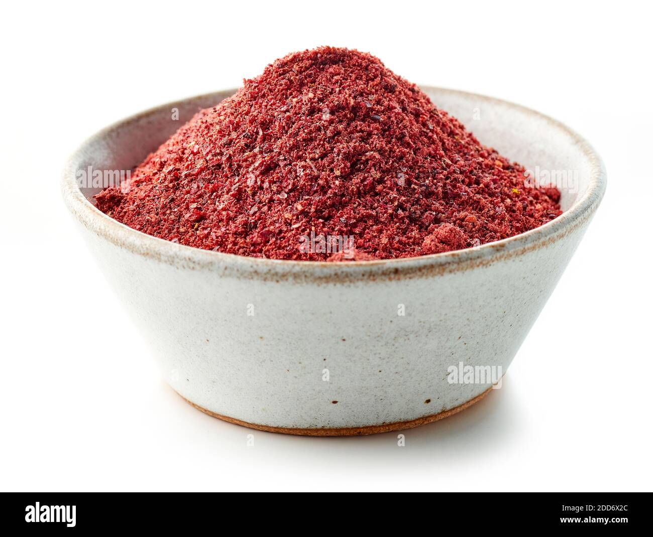 bowl of dried cranberry powder isolated on white background Stock Photo ...
