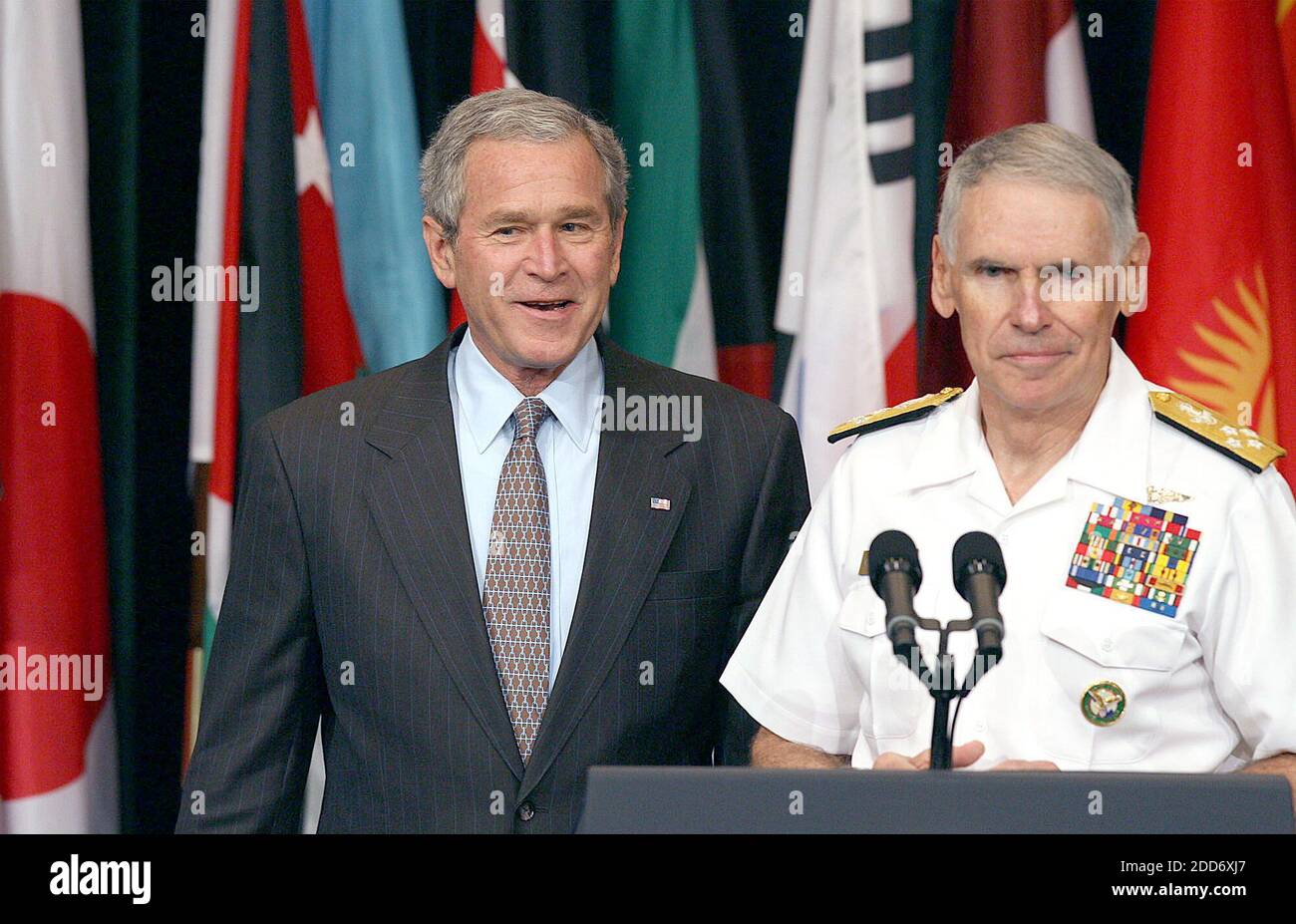 NO FILM, NO VIDEO, NO TV, NO DOCUMENTARY - President George W. Bush ...