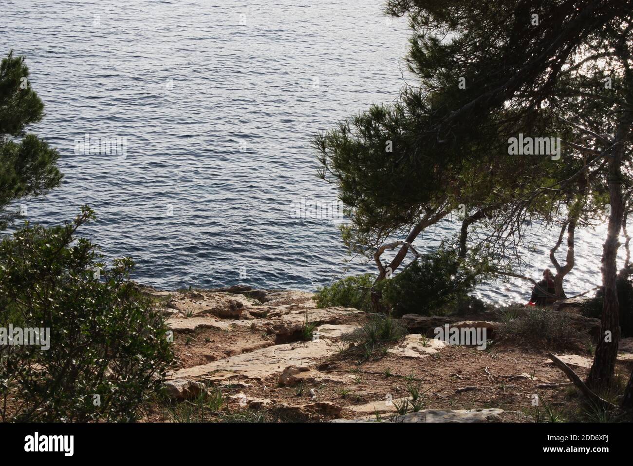 Island scenery, beach, beautiful bay seaside, Balearic Islands ...