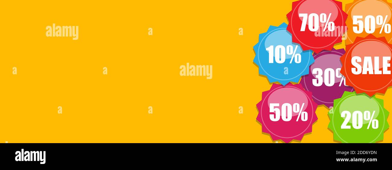 Sale Banner with Place for Your Text. Illustration Stock Photo - Alamy