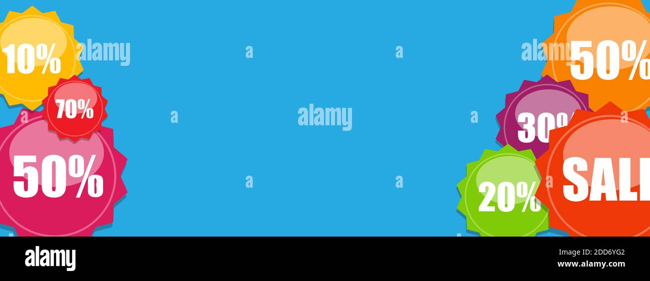 Sale Banner with Place for Your Text. Illustration Stock Photo - Alamy