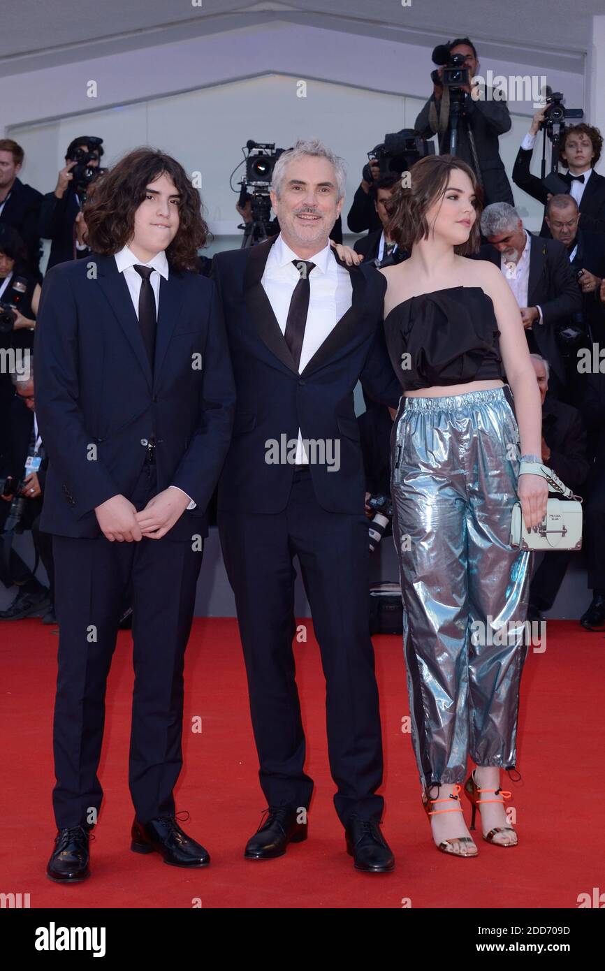Tess Bu Cuaron, Alfonso Cuaron and Olmo Teodoro Cuaron attending the ...