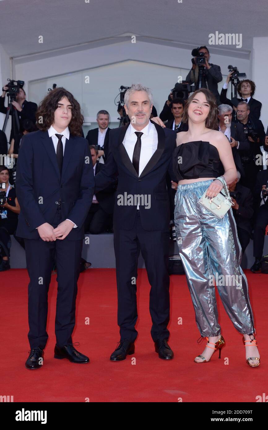 Tess Bu Cuaron, Alfonso Cuaron and Olmo Teodoro Cuaron attending the ...