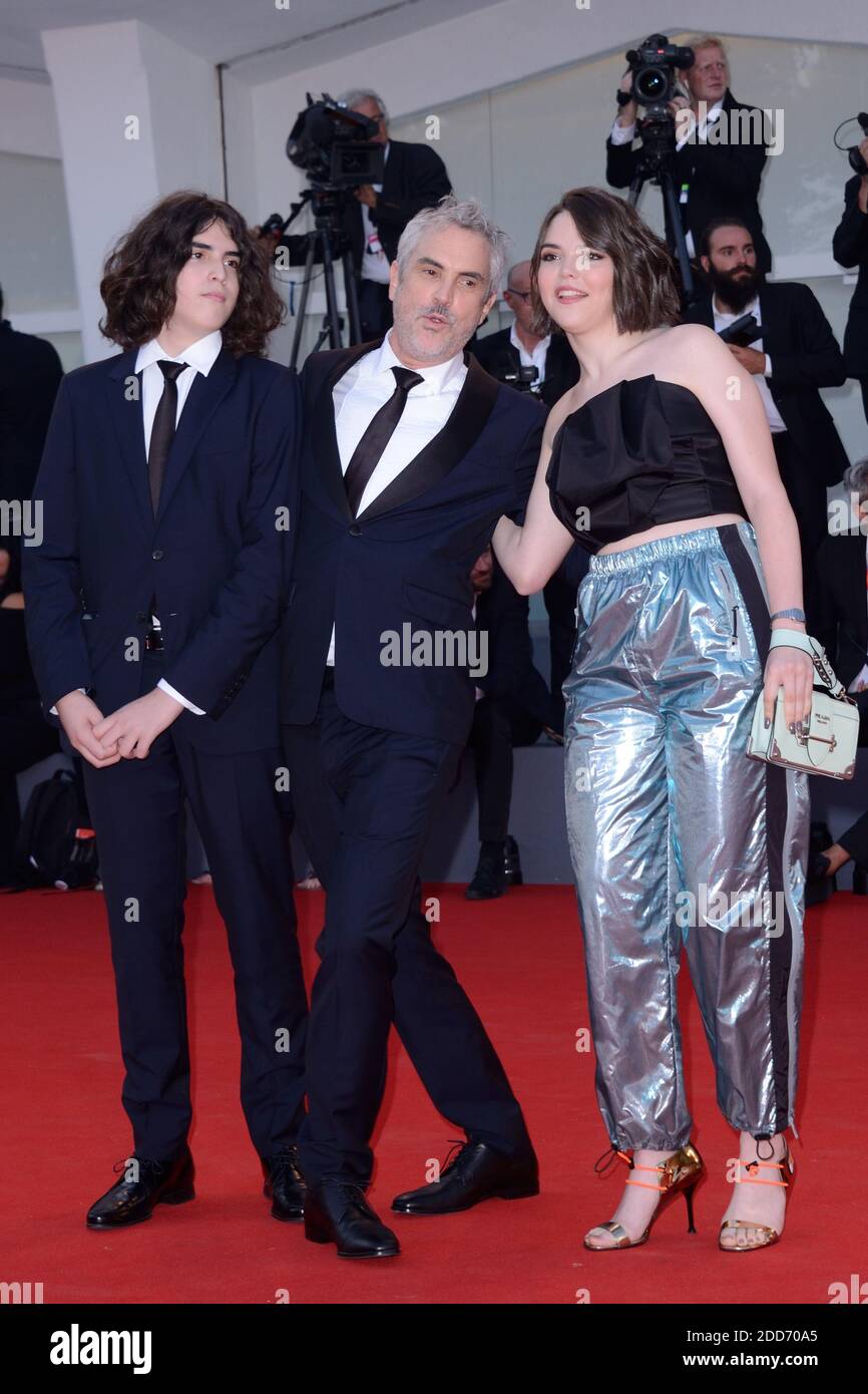 Tess Bu Cuaron, Alfonso Cuaron and Olmo Teodoro Cuaron attending the ...