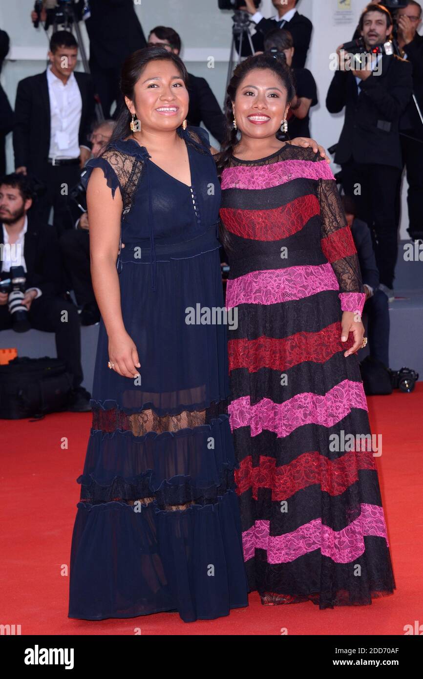 Nancy Garcia and Yalitza Aparicio attending the Roma Premiere as part ...