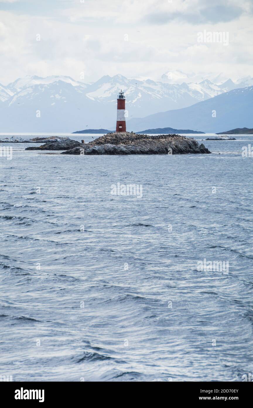 Les Eclaireurs Lighthouse, Beagle Channel, Ushuaia, Tierra Del Fuego ...