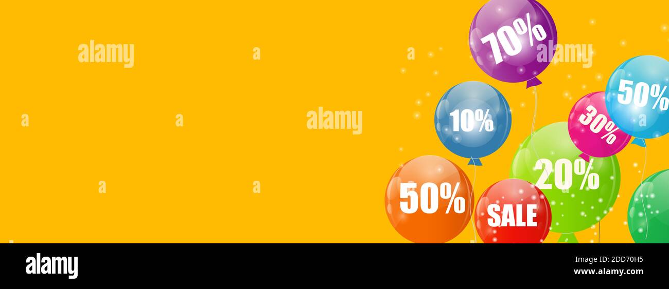 Sale Banner with Place for Your Text. Illustration Stock Photo - Alamy