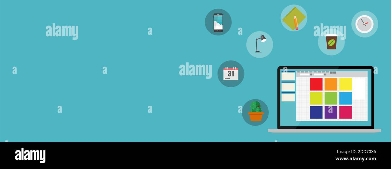 Modern Flat Design Banner for your Business Illustration Stock Photo ...