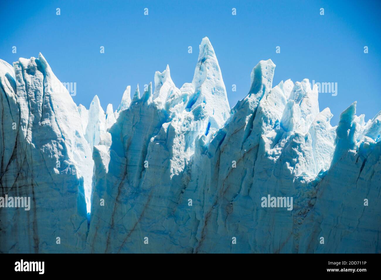 Melting ice cap due to global warming and climate change at Perito ...