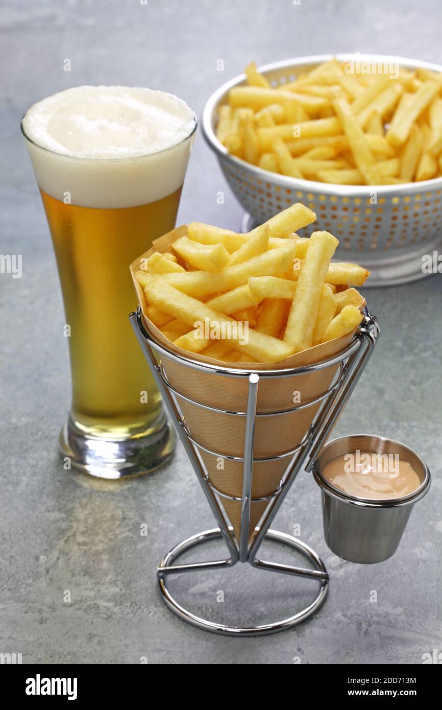 Belgian frites hi-res stock photography and images - Alamy