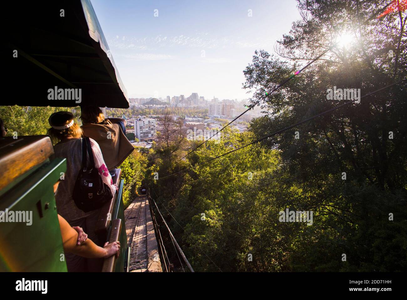 Funicular at San Cristobal Hill (Cerro San Cristobal), Barrio ...