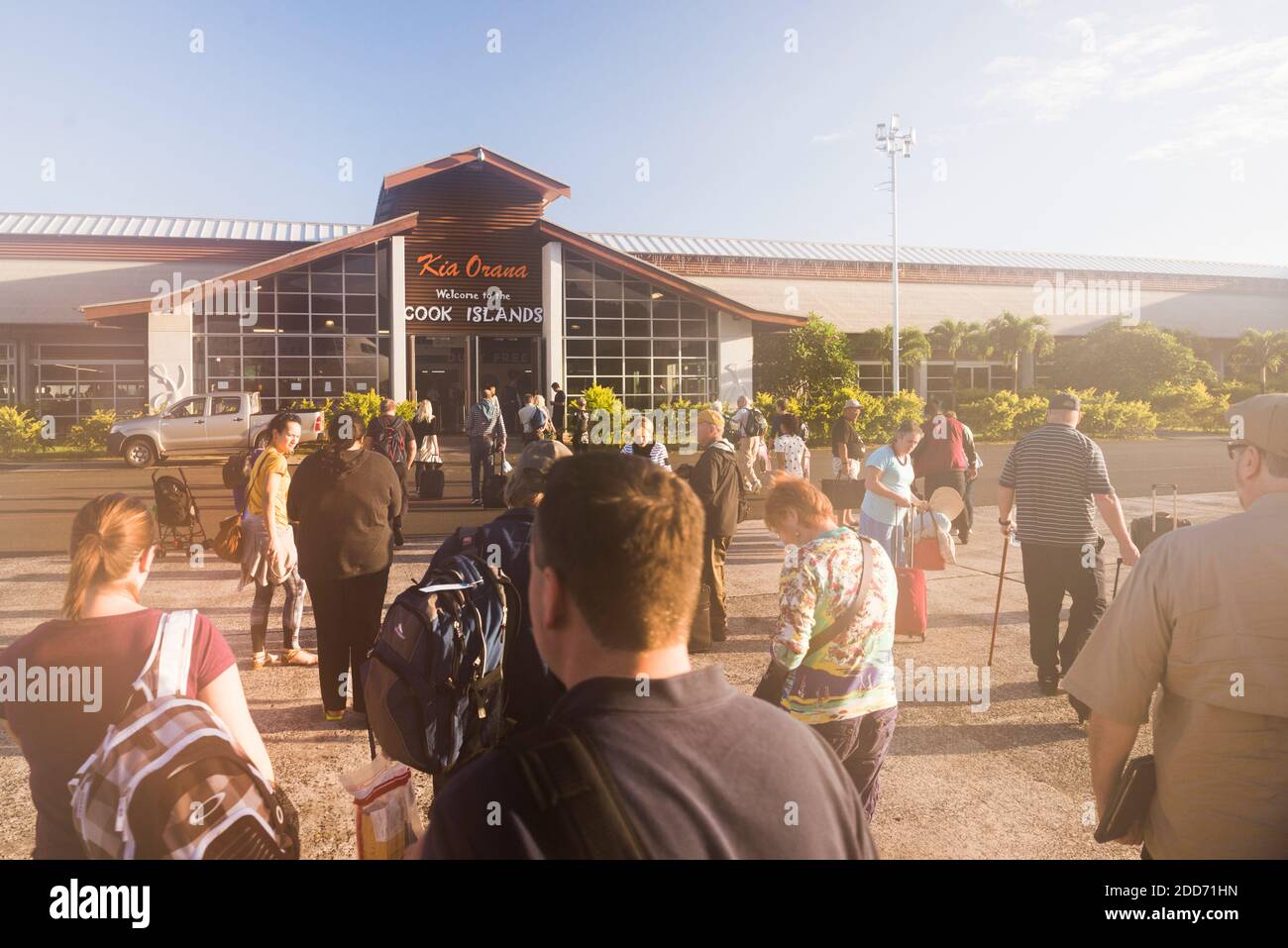 Rarotonga airport, Cook Islands Stock Photo - Alamy