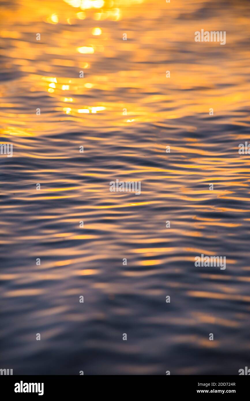 Pacific Ocean sunset abstract, Rarotonga, Cook Islands Stock Photo - Alamy