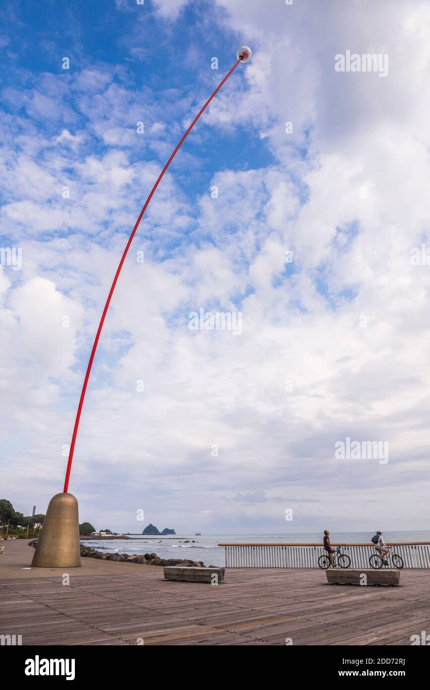 Wind wand on New Plymouth 12.7km award-winning Coastal Walkway ...
