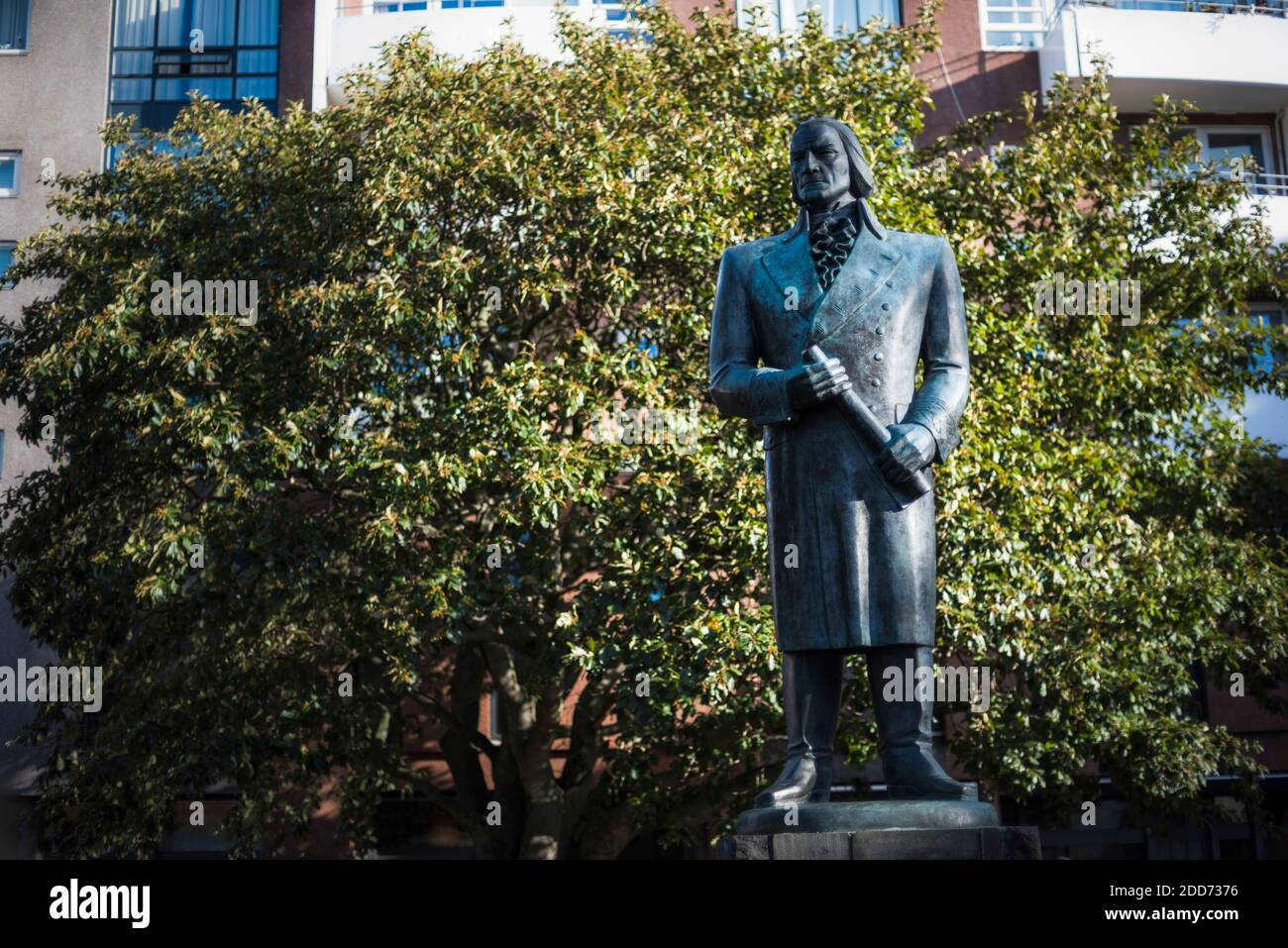 Statue of Jon Sigurdsson, leader of the Icelandic Independence movement ...
