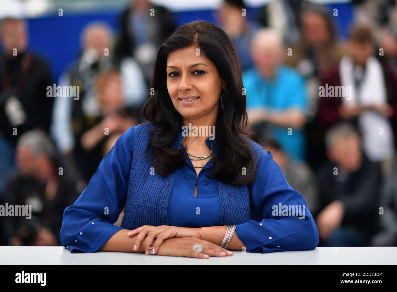 Nandita Das posing at Manto photocall held at the Palais des Festivals ...