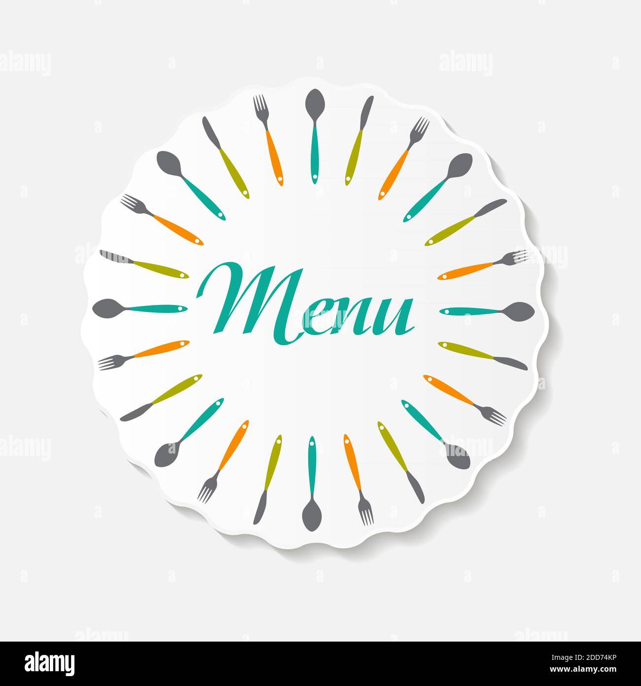 Restaurant Menu Background Template Illustration Stock Photo - Alamy