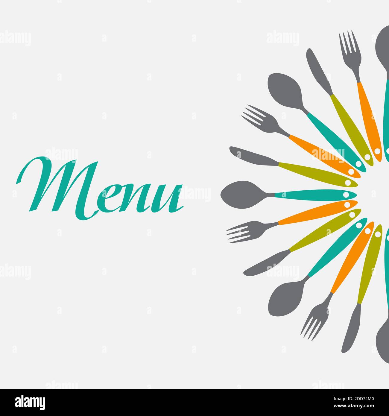 Restaurant Menu Background Template Illustration Stock Photo - Alamy