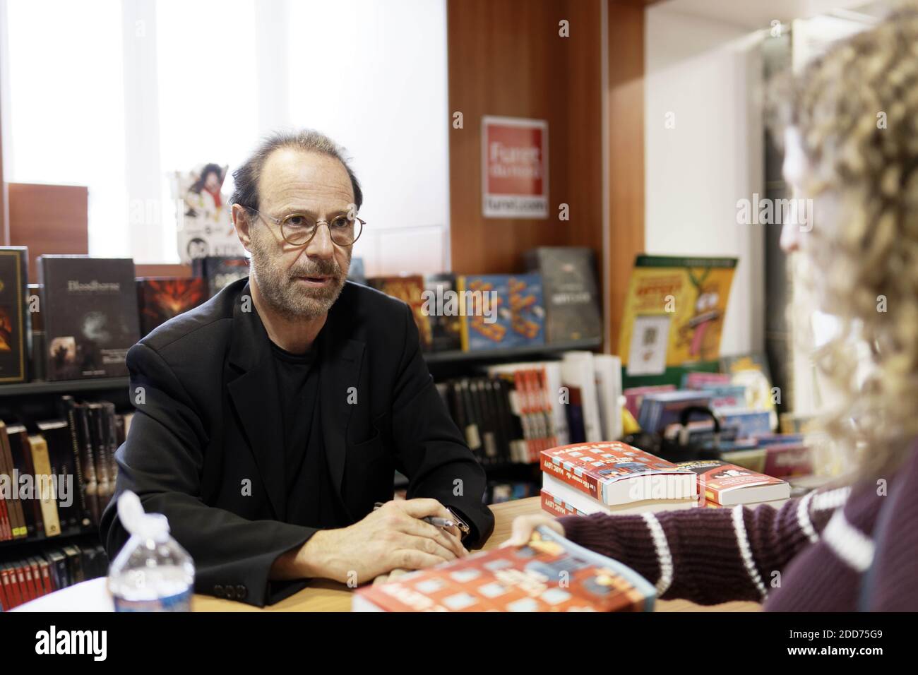 French writer Marc Levy attends a book signing at Furet du Nord on June ...