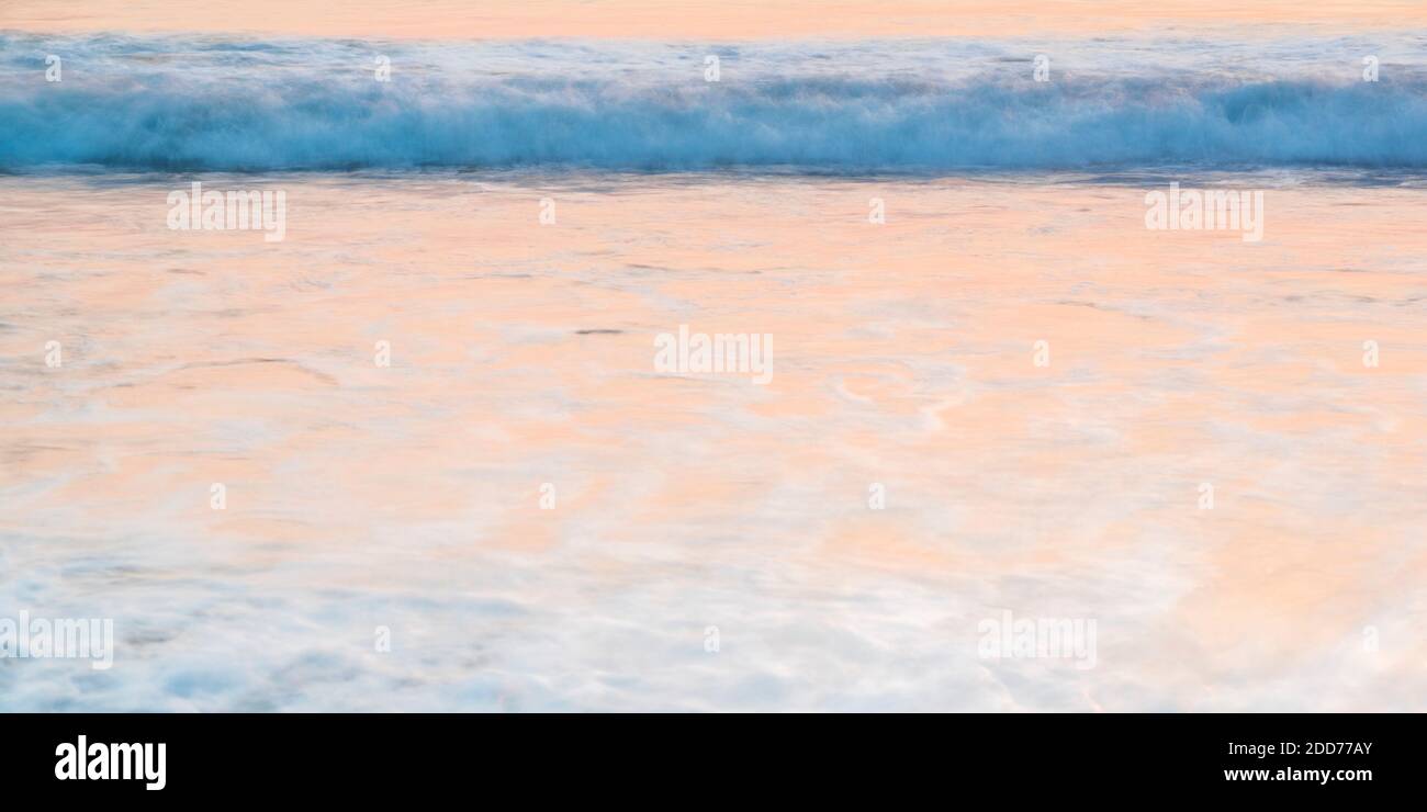 Abstract waves at sunset, Paradise Beach (Sar Sar Aw Beach), Dawei ...