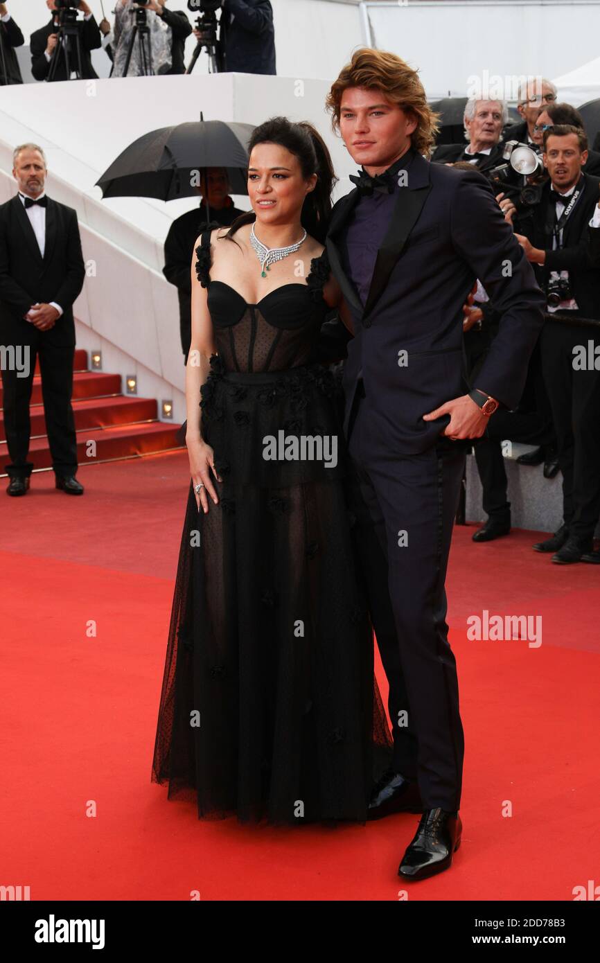 Michelle Rodriguez and Jordan Barrett attending the screening of ...