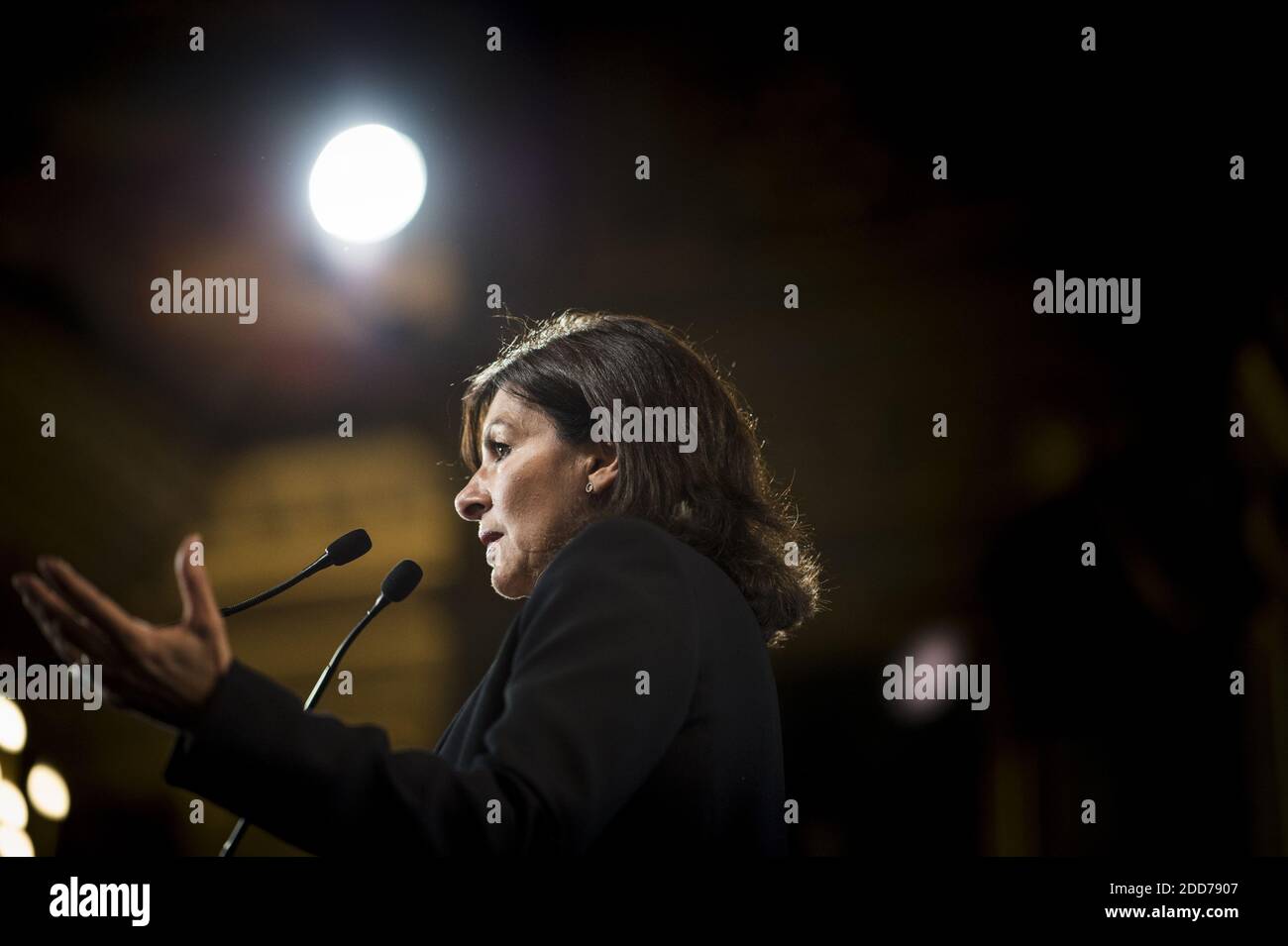 Paris' mayor Anne Hidalgo during a ceremony for the " Protocole d ...