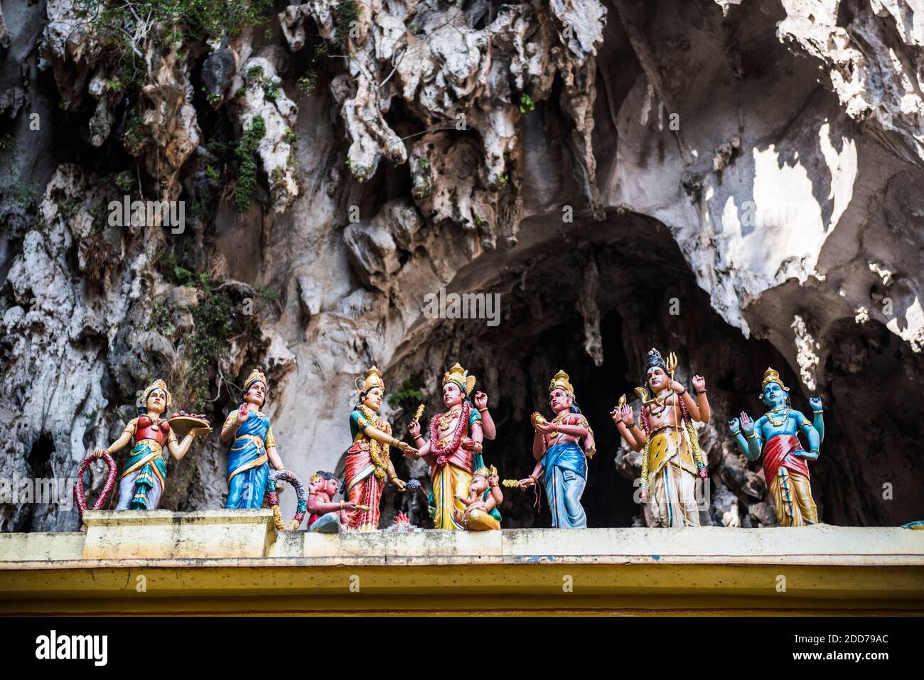 Statues of Hindu Gods, Batu Caves, Kuala Lumpur, Malaysia, Southeast ...