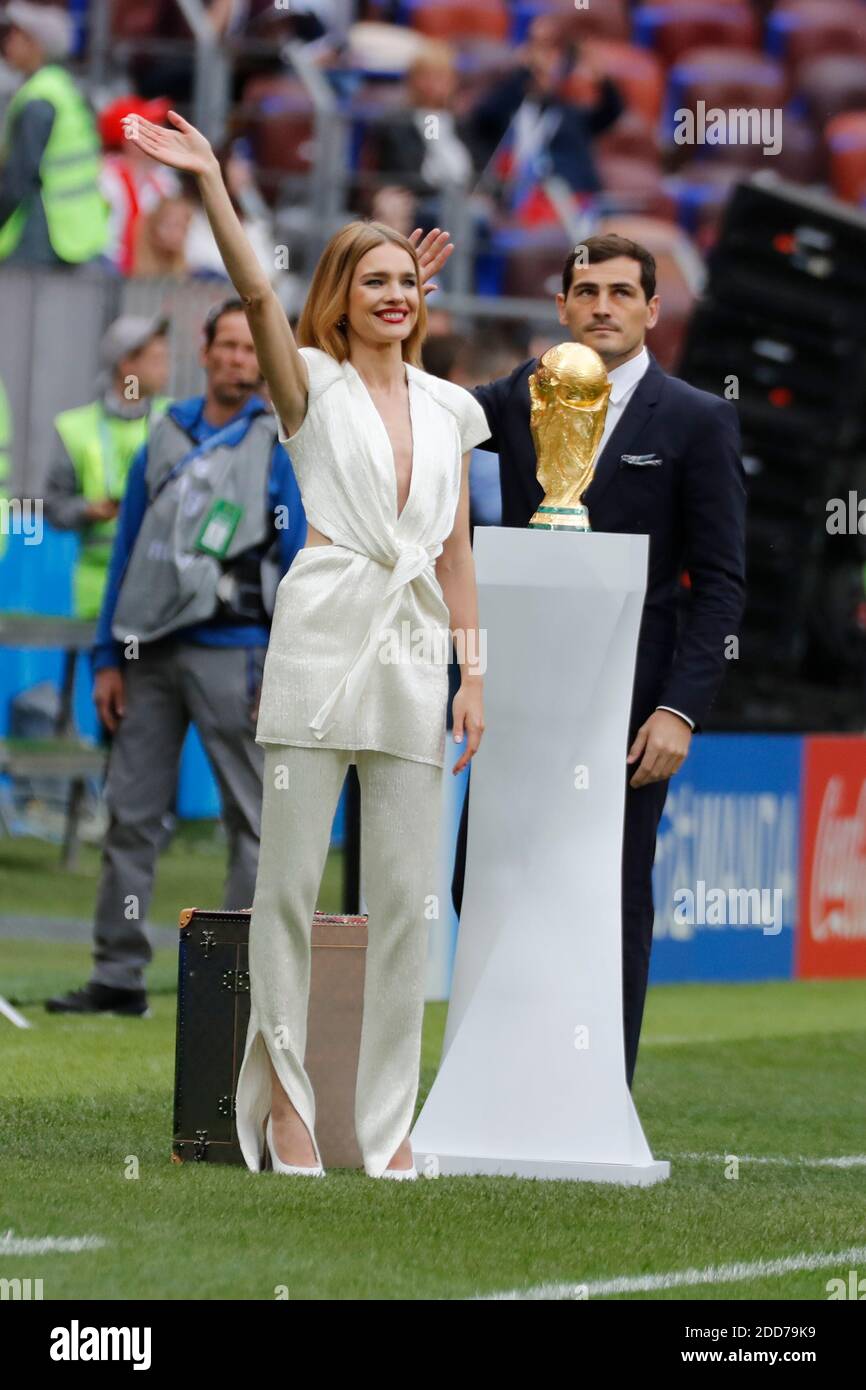 Natalia Vodianova and Iker Casillas presenting the Official FIFA World ...