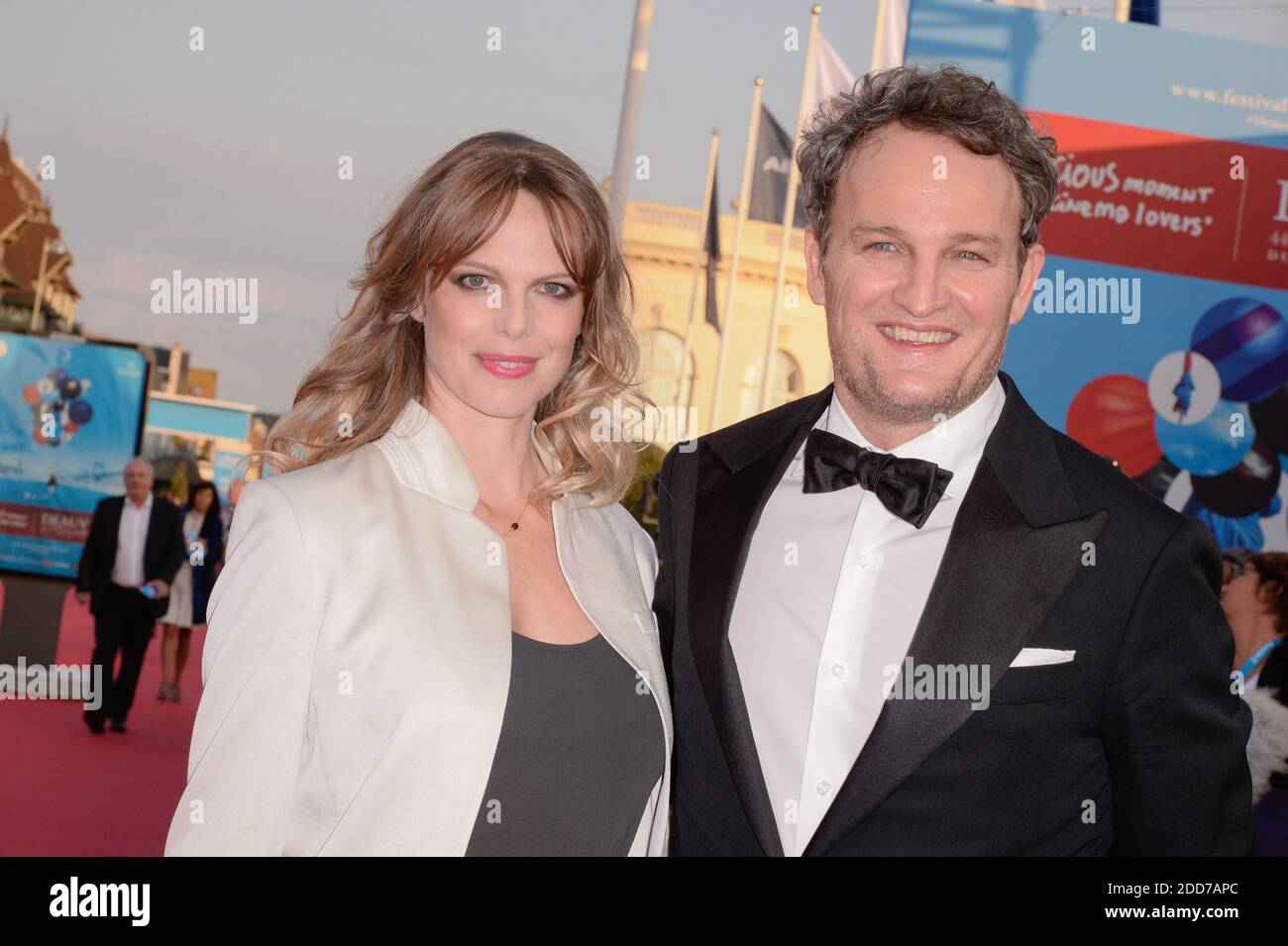 Jason Clarke and wife Cecile Breccia attending the Opening Ceremony of ...