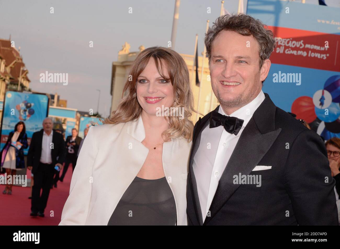 Jason Clarke and wife Cecile Breccia attending the Opening Ceremony of ...