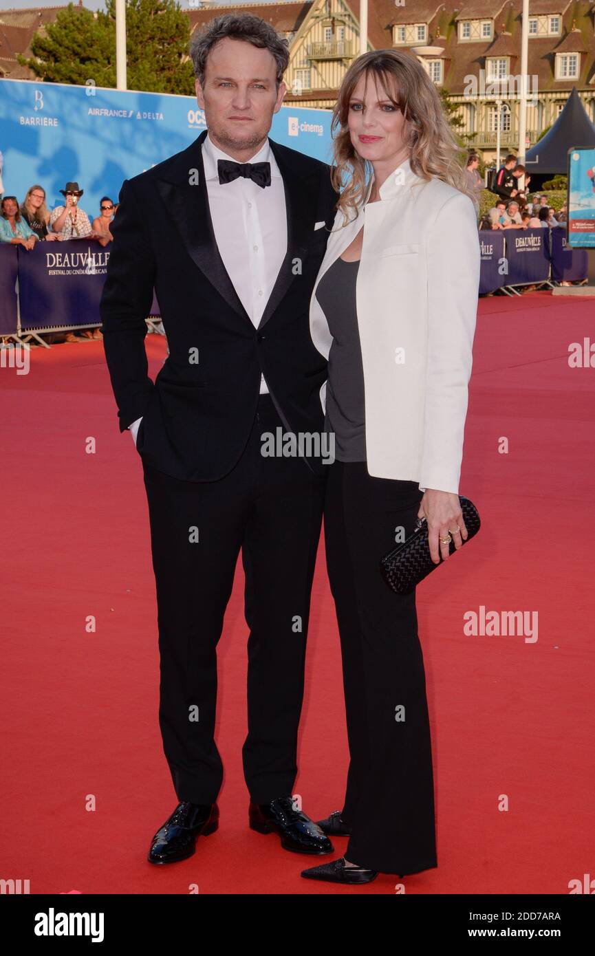 Jason Clarke and wife Cecile Breccia attending the Opening Ceremony of ...