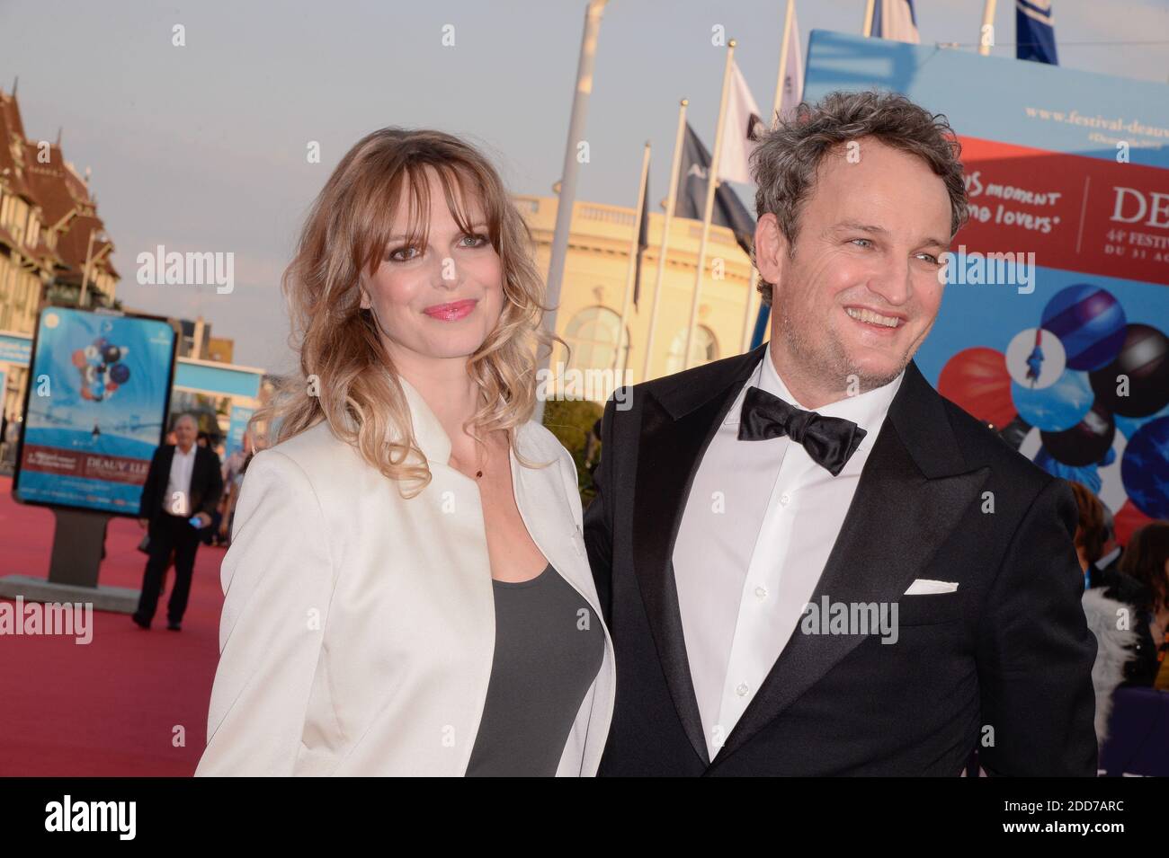 Jason Clarke and wife Cecile Breccia attending the Opening Ceremony of ...
