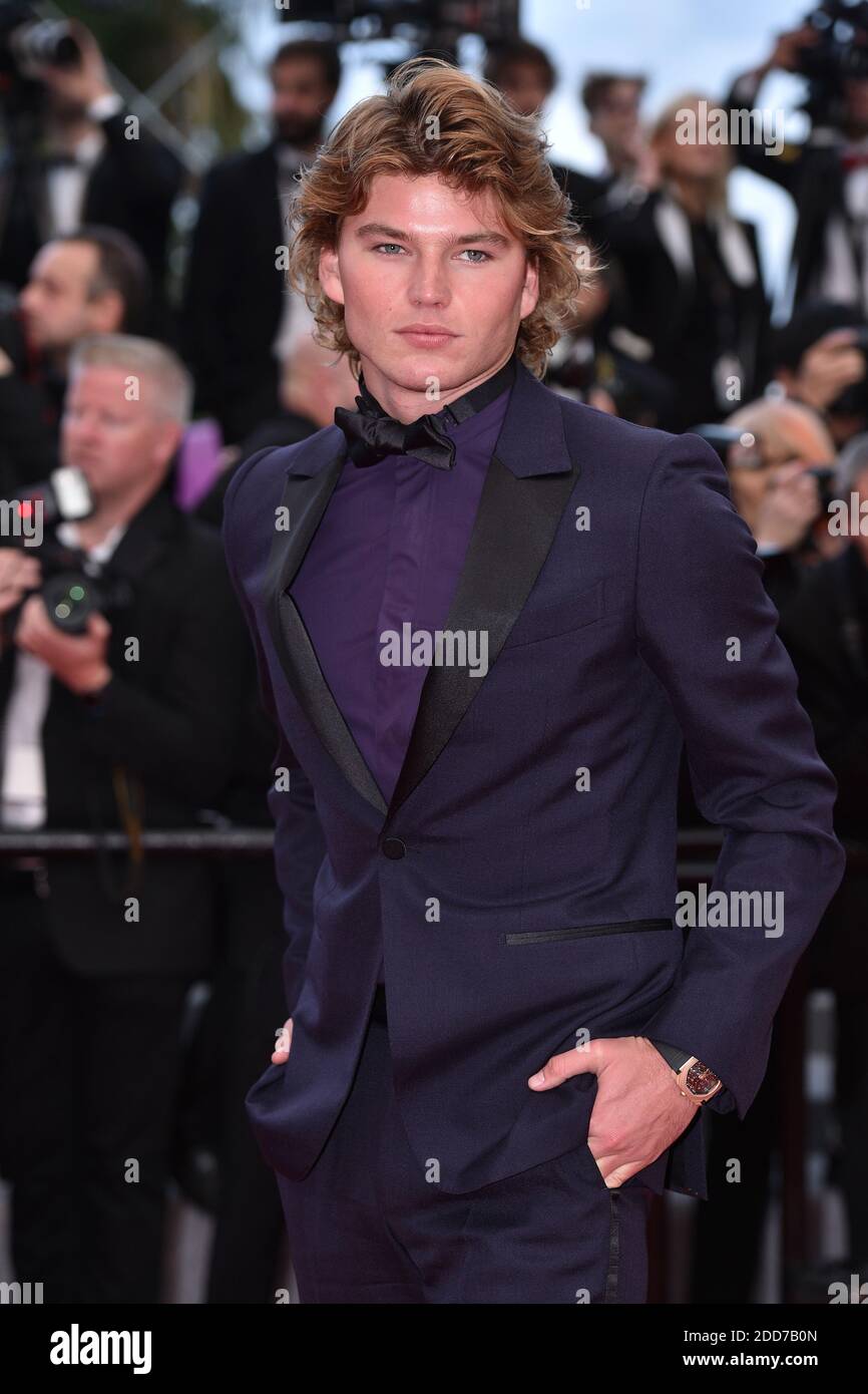Jordan Barrett attends the Blackkklansman screening held at the Palais ...