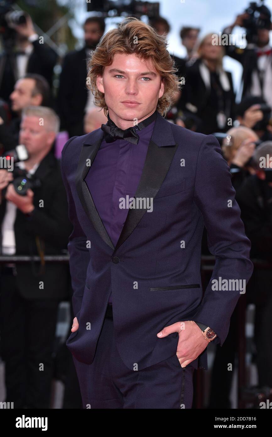 Jordan Barrett attends the Blackkklansman screening held at the Palais ...