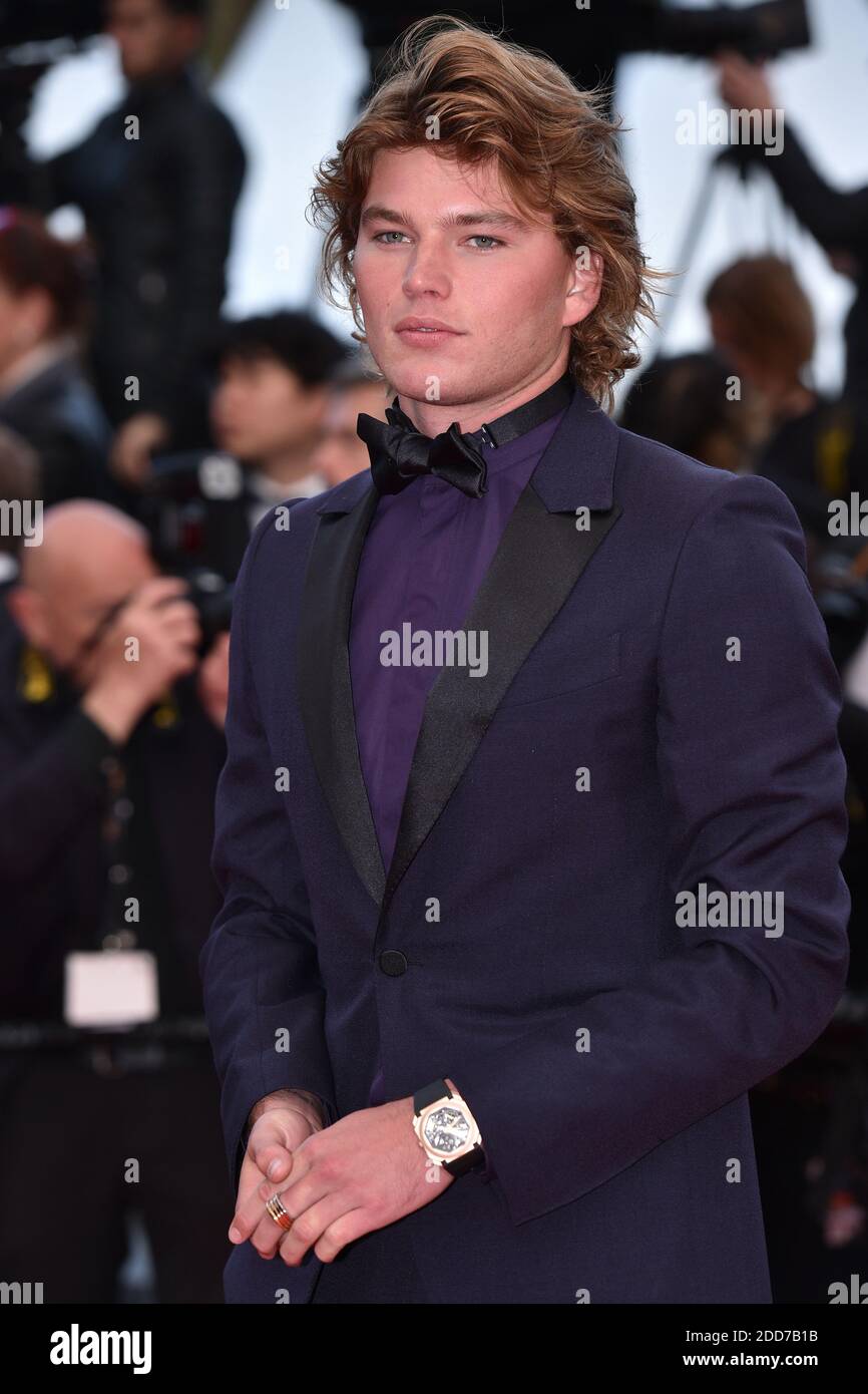 Jordan Barrett attends the Blackkklansman screening held at the Palais ...