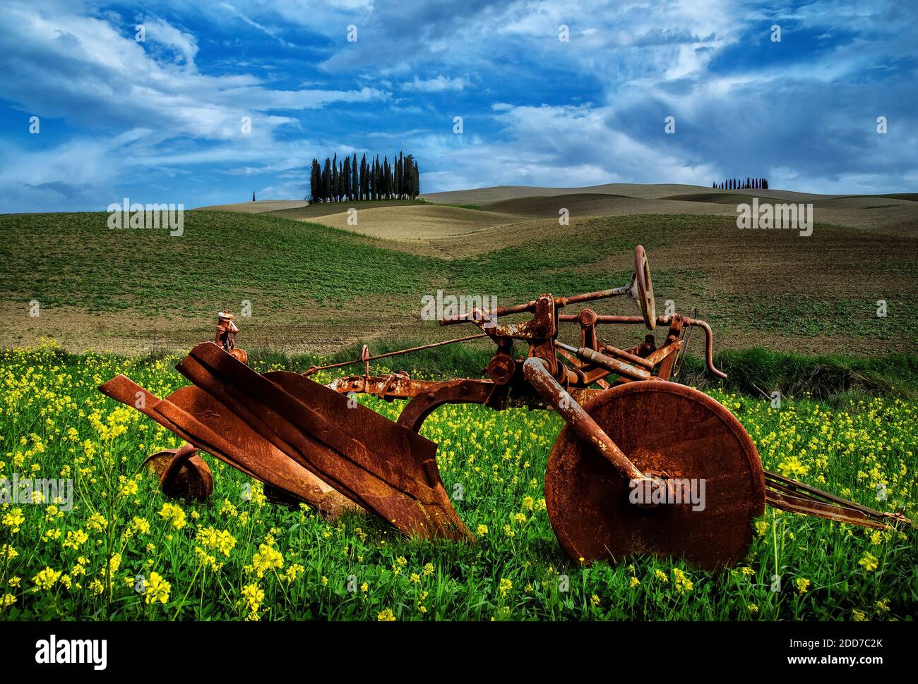 Scene in rural Val d'Orcia, Tuscany, Italy Stock Photo - Alamy