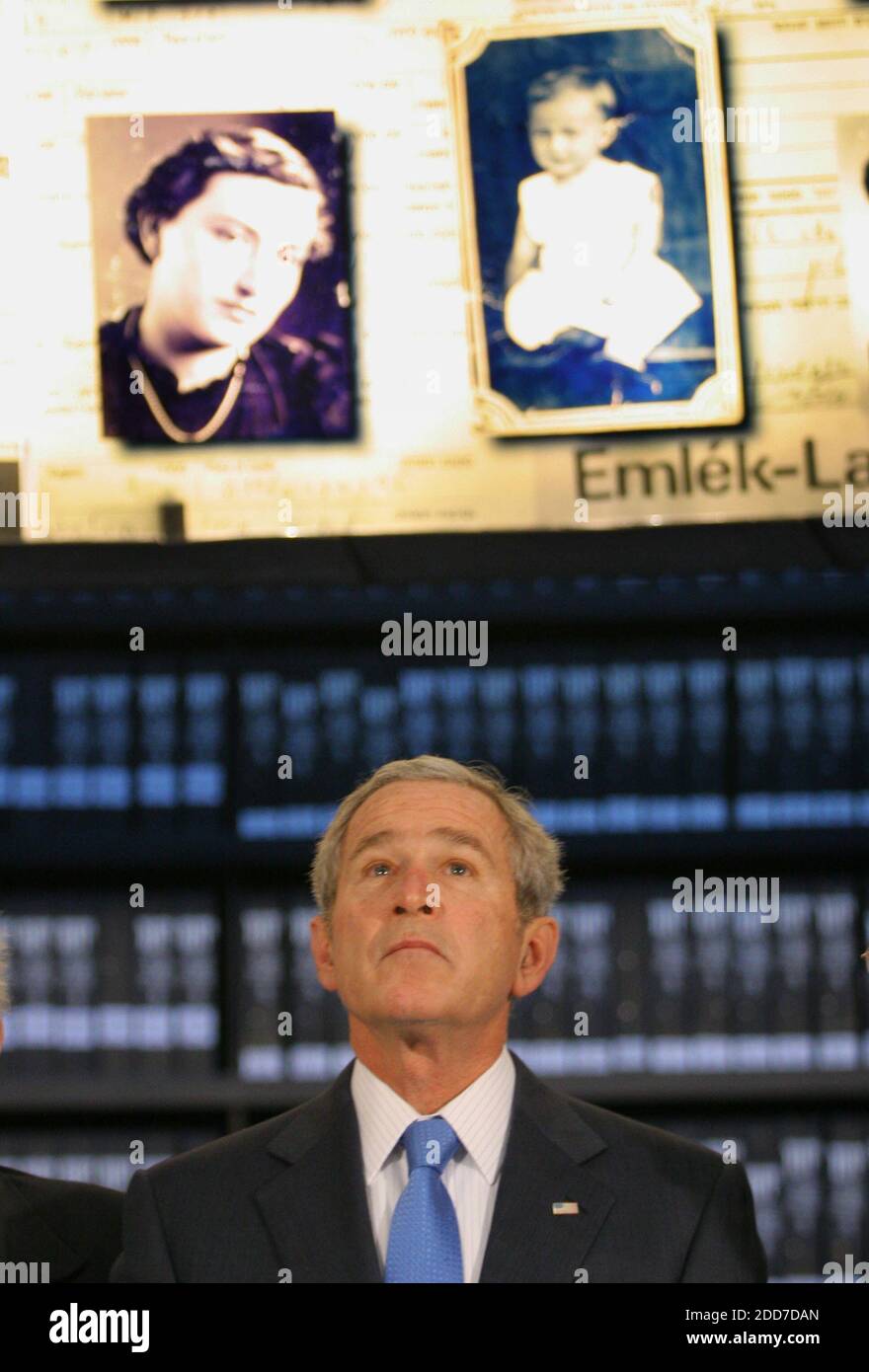 NO FILM, NO VIDEO, NO TV, NO DOCUMENTARY - U.S. President George W ...