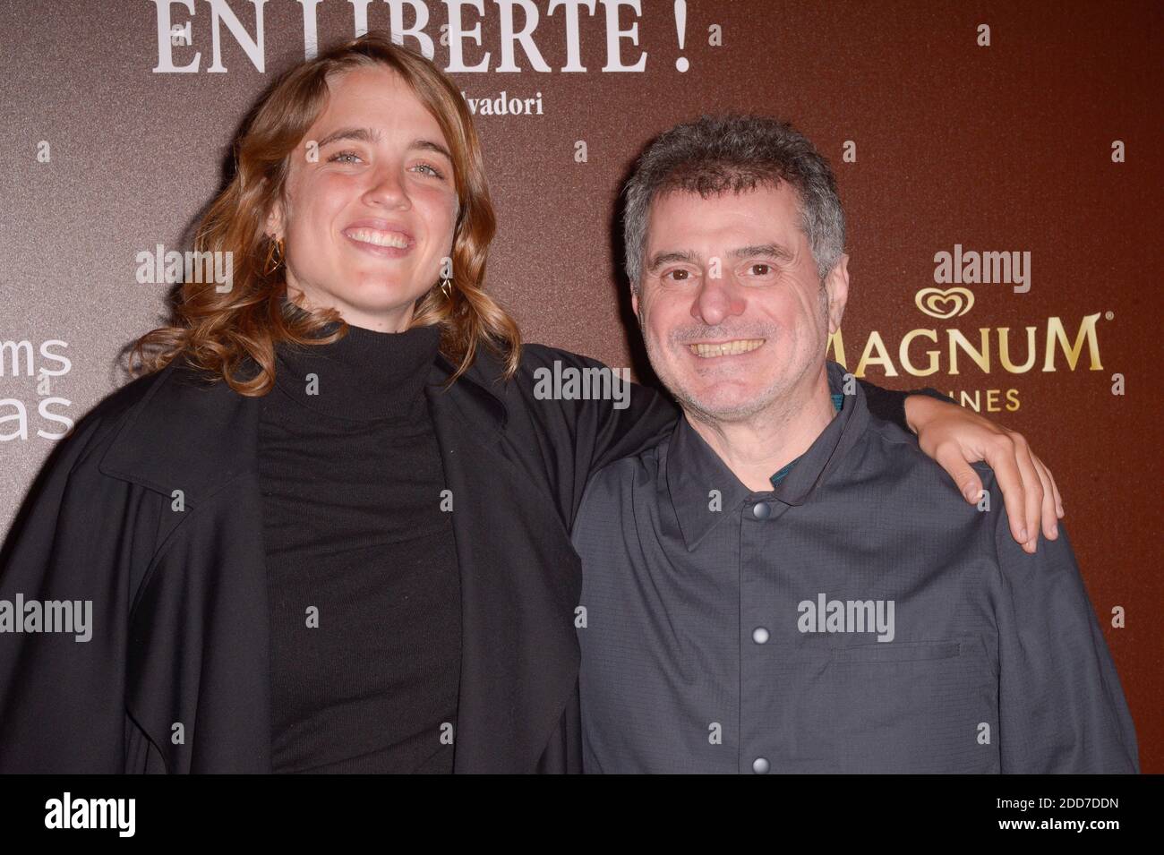 Adele Haenel and Pierre Salvadori attending the party of the film En ...
