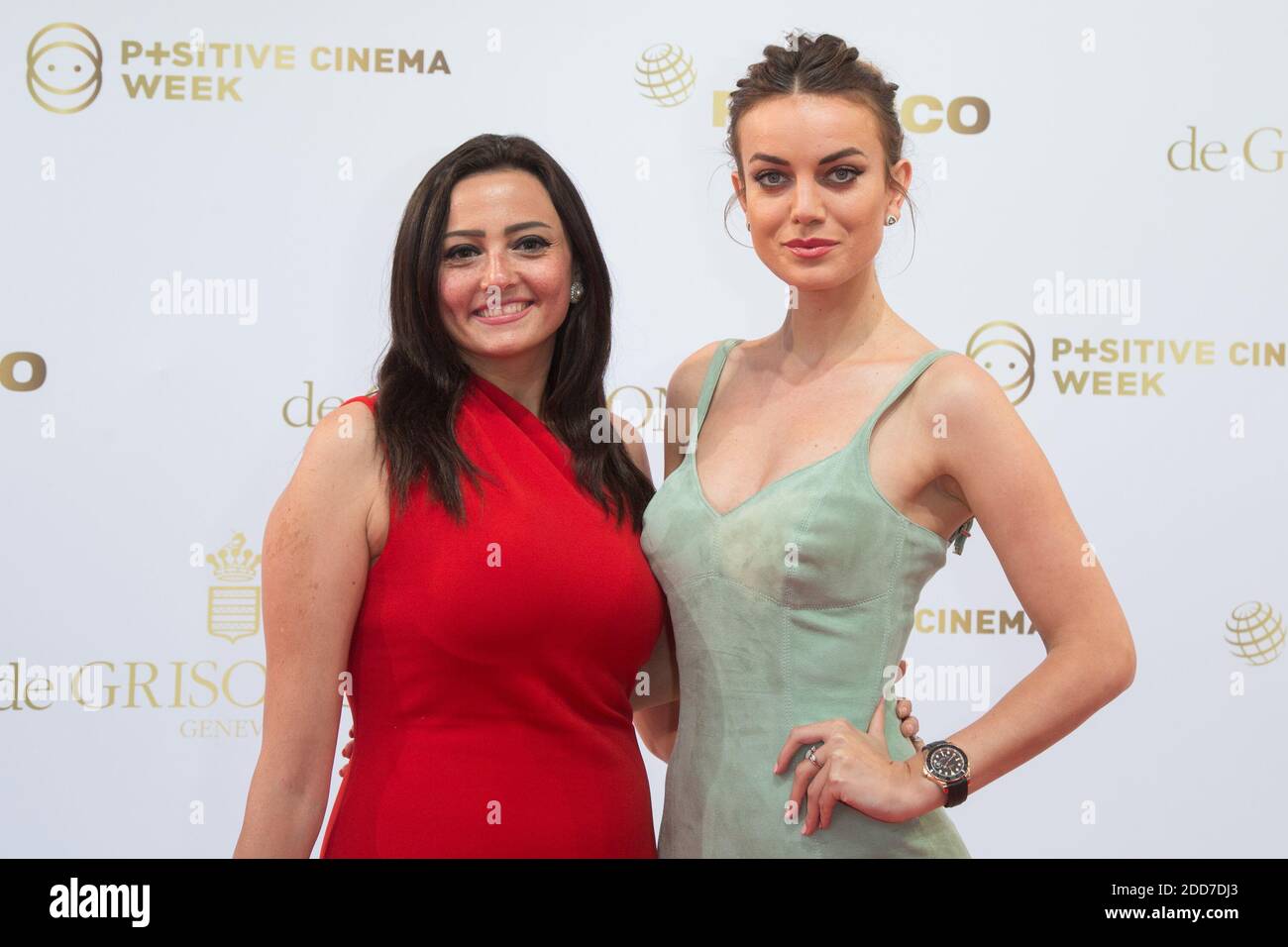 Bushra Rozza, Heidi Lushtaku attending the Semaine du Cinema Positive ...