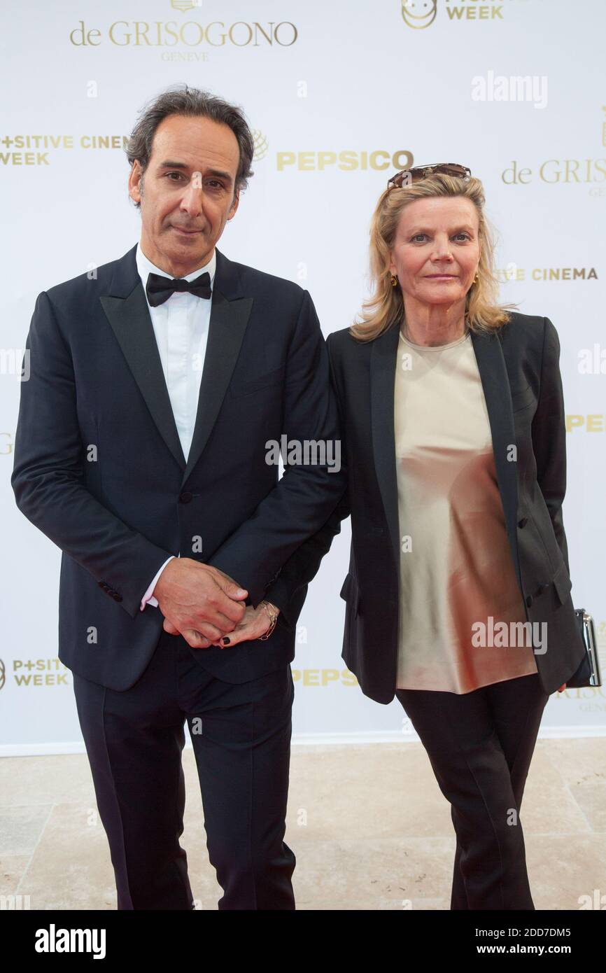 Alexandre Desplat and wife Dominique Lemonnier attending the Semaine du ...