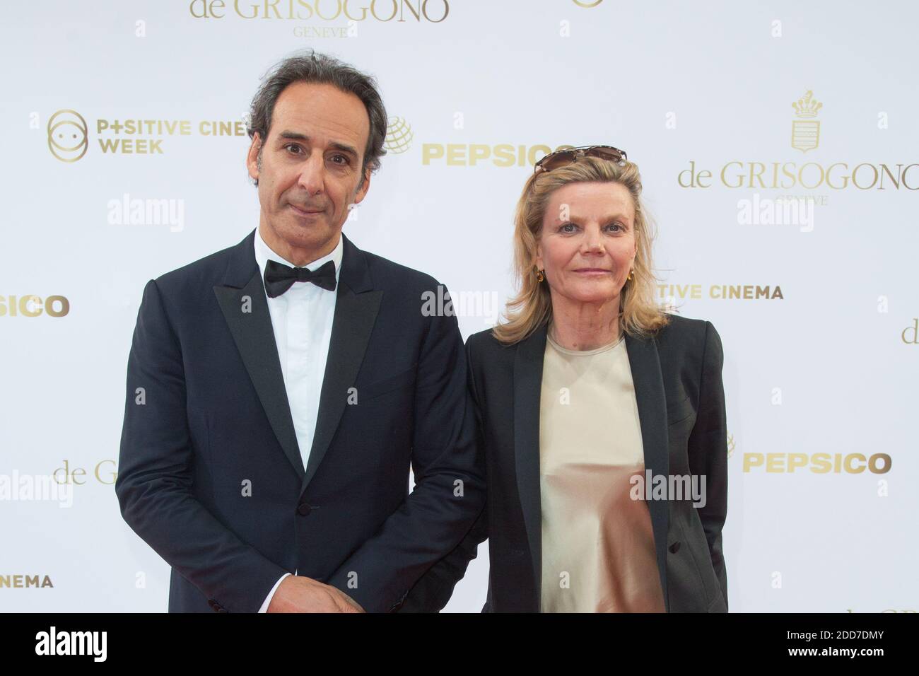 Alexandre Desplat and wife Dominique Lemonnier attending the Semaine du ...